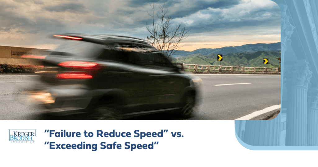 “Failure to Reduce Speed” vs. “Exceeding Safe Speed” in NC