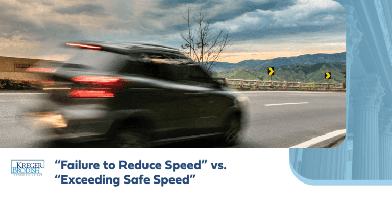 “Failure to Reduce Speed” vs. “Exceeding Safe Speed” in NC